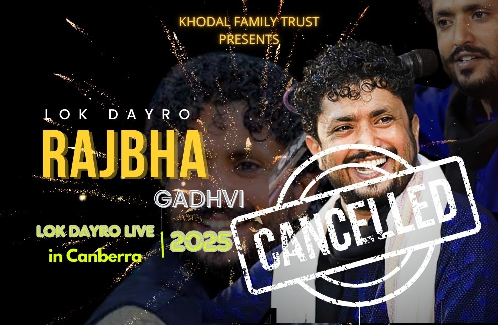 Rajbha Gadhvi – Lok dayro in Canberra – Ticket Pro